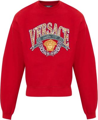 Versace sweat à appliqué Medusa - Rouge