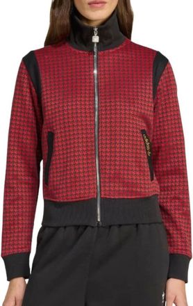 adidas Femme, Sport, Rouge, Taille: 38 FR Houndstooth Track Jacket