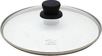 ELO Elo Couvercle de casserole et couvercle de po&ecirc;le en acier inoxydable, verre et plastique - Couvercle de protection pour casseroles et po&ecirc;les, 32 cm
