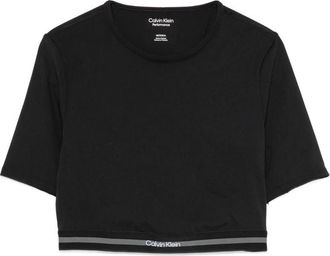 Calvin Klein Logo-tape Cropped T-shirt