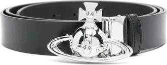 Vivienne Westwood Homme, Accessoires, Noir, Taille: ONE Size Orb Buckle Belt
