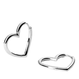 Purelei Ohrringe - Creolen Hearts - Gr. unisize - in Silber - f&uuml;r Damen