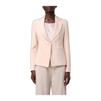 Emporio Armani Einkn&ouml;pfiger Blazer aus Viskosemischung - - Jackets - Damen - Rosa - S