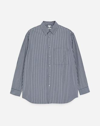 Arket Oversized-Hemd Aus Popeline -Blau