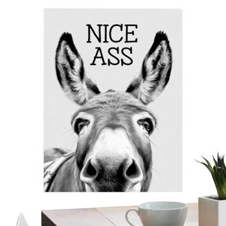 Generico Wandkunst mit lustigen Tieren, abstrakter Kunstdruck auf Leinwand, Bauernhof-Druck, f&uuml;r Schlafzimmer, B&uuml;ro, Apartment, Hotel, Bad und T&uuml;r