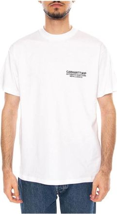 Carhartt Work in Progress Homme, Tops, Blanc, Taille: S Sean Hamilton 03 T-Shirt