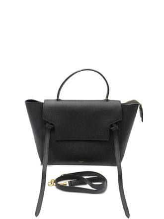 Celine Schultertasche aus Leder - Schwarz