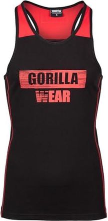 Gorilla Wear Gorilla Wear Wallace Débardeur Caraco, Noir/Rouge, S Hommes