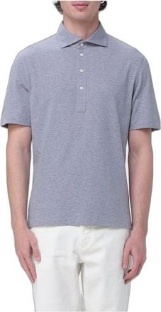 Brunello Cucinelli Polo en jersey de coton - Homme - Tops - Gris - Taille: S