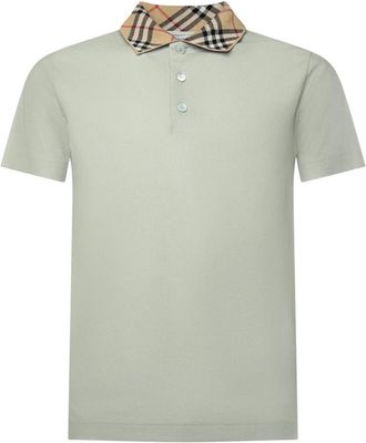 Burberry Homme, Tops, Vert, Taille: XL Polo Chemises