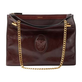 Versace Cabine Ledertasche - - Bags - Damen - Braun - ONE SIZE