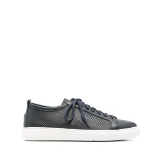 Henderson Perforierte Blaue Ledersneakers - - Shoes - Herren - Blau - 47 EU