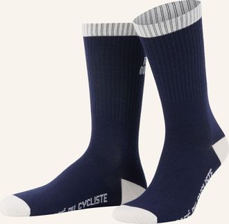 Cafe du Cycliste Caf&eacute; Du Cycliste Radsocken Motto blau