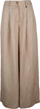 Dixie Femme, Pantalons, Beige, Taille: 36 FR Pantalon Large Coupe Confort