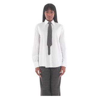 Aniye By Femme, Blouses et Chemises, Blanc, Taille: 40 FR Moon Removable Tie Shirt