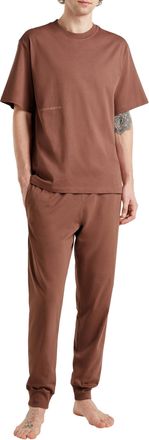 Benetton Herren Pantalone 30964f00v Pyjamahose, braun, XL