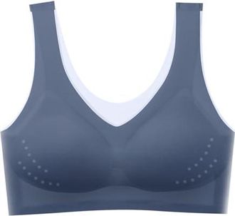 Generic Soutien-gorge en soie glacée mince dété confortable soutien-gorge en soie glacée mince soutien-gorge de levage en soie glacée grand soutien-gorge, ble