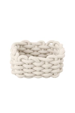 Sch&ouml;ner Wohnen Kollektion Aufbewahrungsk&ouml;rbchen Melara, Creme, Textil, quadratisch, 16.5x7.5x16.5 cm, nachwachsender Rohstoff, Ordnen & Aufbewahren, Aufbewahrungsk&ouml;rbe