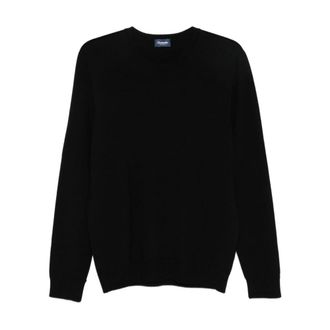 Drumohr Schwarze Pullover f&uuml;r M&auml;nner - - Knitwear - Herren - Schwarzk - XL