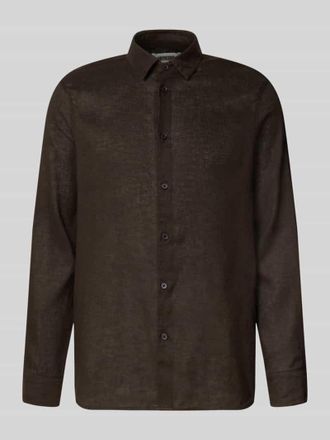 Drykorn Slim Fit Freizeithemd aus Leinen-Baumwoll-Mix Modell RAMIS