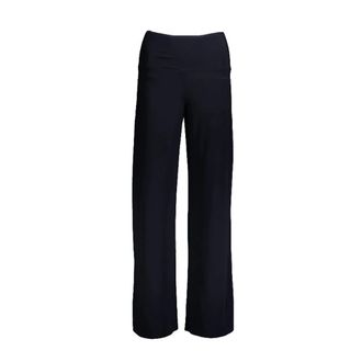 Norma Kamali Straight Leg Pant - - Trousers - Damen - Blau - L