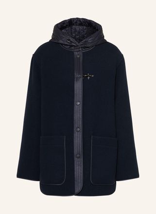 Fay Jacke Im Materialmix blau