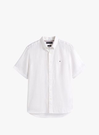 Tommy Hilfiger Chemise droite &agrave; logo en lin