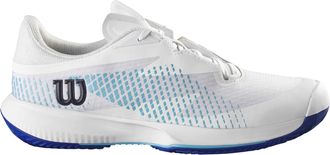 Wilson Herren KAOS Swift 1.5 Clay Sneaker, White/Blue Atoll/Lapis Blue, 42 2/3 EU