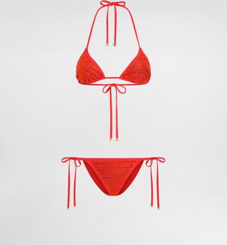 Dolce & Gabbana Triangel-bikini - Frau Bademode Orange 4