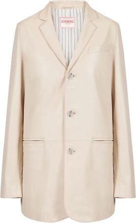 Iceberg Femme, Vestes, Beige, Taille: 36 FR Veste Coupe Confort