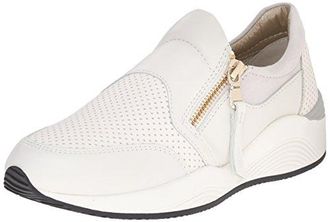 Geox Femme D Omaya A Baskets Basses, Blanc (C1000), 36.5 EU