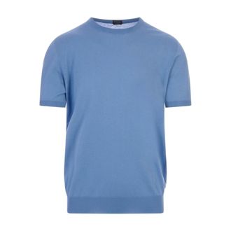 Kiton Homme, Tops, Bleu, Taille: 2XL Maglia Girocollo
