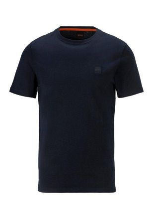 HUGO BOSS T-Shirt Tales Regular Fit 100% Baumwolle BOSS Logo Patch Rundhals