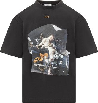 Off-white Homme, Tops, Noir, Taille: S T-Shirt avec Logo