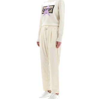 Herno Womens White Polyester Casual Pants