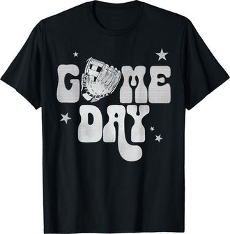 Trendy Apparel Game Day Sports Stars Baseball Glove T-Shirt