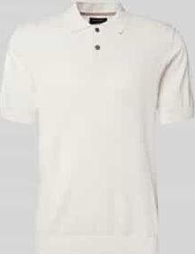 Christian Berg Regular Fit Poloshirt in Strick-Optik