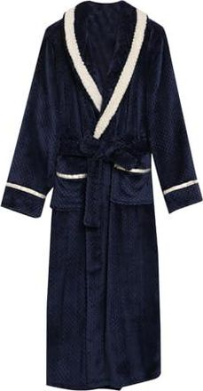 Generic Pyjama Homme Hiver Pyjama Polaire Homme sous-V&ecirc;tements Chauffants en Velours Allemand &Eacute;pais Col en V Ensemble Automne-Hiver R&eacute;chauffement Rapide