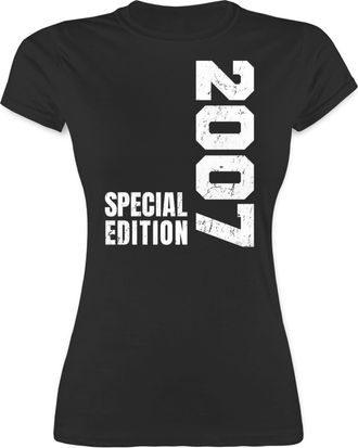 Shirtracer Shirt Damen - 18. Geburtstag - Special Edition 2007 - M - Schwarz - m&auml;dchen Geschenk 18 Jahre t-shirt18 vollj&auml;hrig 2005 t-Shirt Tochter Shirts zum 18:
