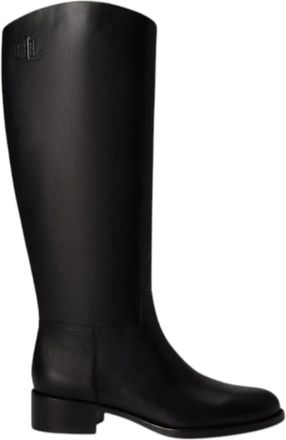 Ralph Lauren Bottes d&eacute;quitation Lauren - Femme - Chaussures - Noir - Taille: 39 EU