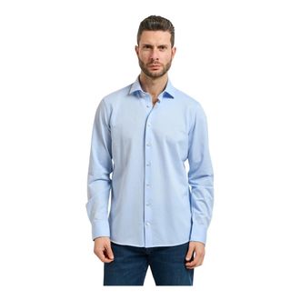 Bugatti Homme, Chemises, Bleu, Taille: 4XL Chemise Couleur Unie