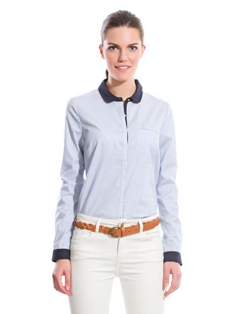 Springfield Cortefiel Bluse blau DE 40 (ES 42)
