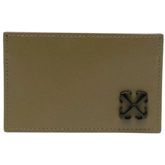 Off-white Off-white Jitney Simple Card Case Milit&auml;rgr&uuml;n Accessoires