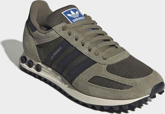 adidas Sneaker ADIDAS ORIGINALS LA TRAINER OG, Herren, Gr. 42,5, braun (olive strata, core schwarz, branch), Leder, Textil, Schuhe Sneaker, Topseller