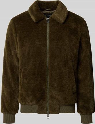 Guess Regular Fit Bomberjacke mit Zweiwege-Rei&szlig;verschluss