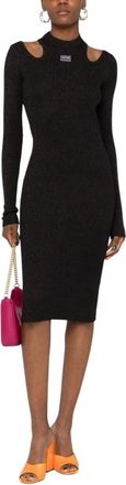 Versace Jeans Couture Femme, Robes, Noir, Taille: 40 FR Knitted Robes