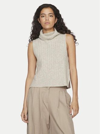 Vila Rollkragenpullover Beluna 14094218 Beige Regular Fit