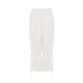 Chlo&eacute; Cropped Pantalons - Femme - Pantalons - Blanc - Taille: 36 FR