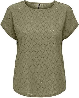 Only Bestseller A/S Onldalia S/S Top JRS, Bleu Sarcelle, XS Femme