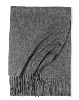 Generic &Eacute;charpe dhiver pure pour femme de marque RealScarf chaude &eacute;paisse douce solide ch&acirc;le pour femme, gris, 200-35